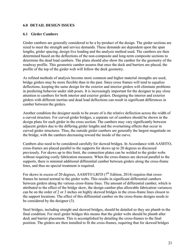 AASHTO Steel Bridge Design Handbook Volume 06 Stringer Bridges | PDF ...