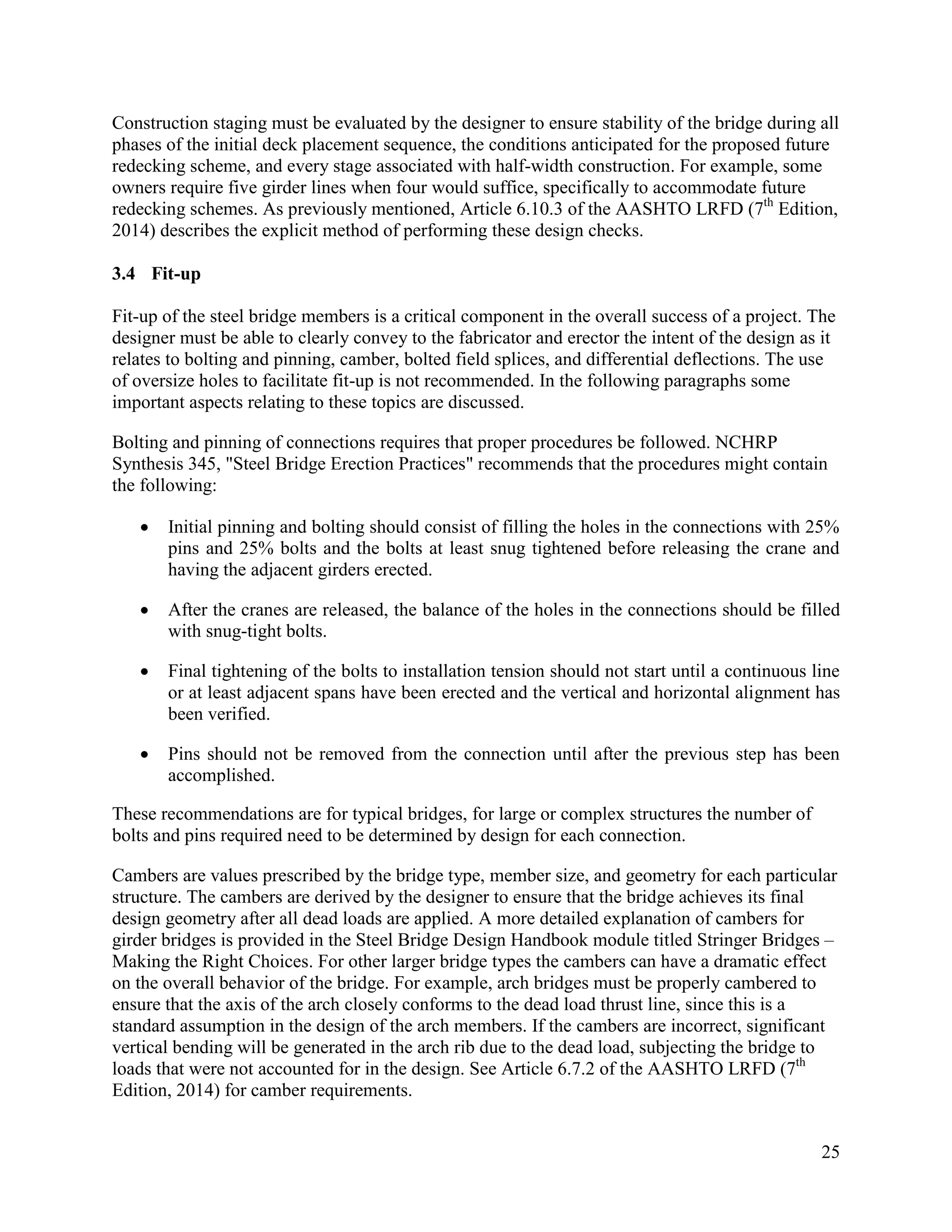 AASHTO Steel Bridge Design Handbook Volume 11 | PDF