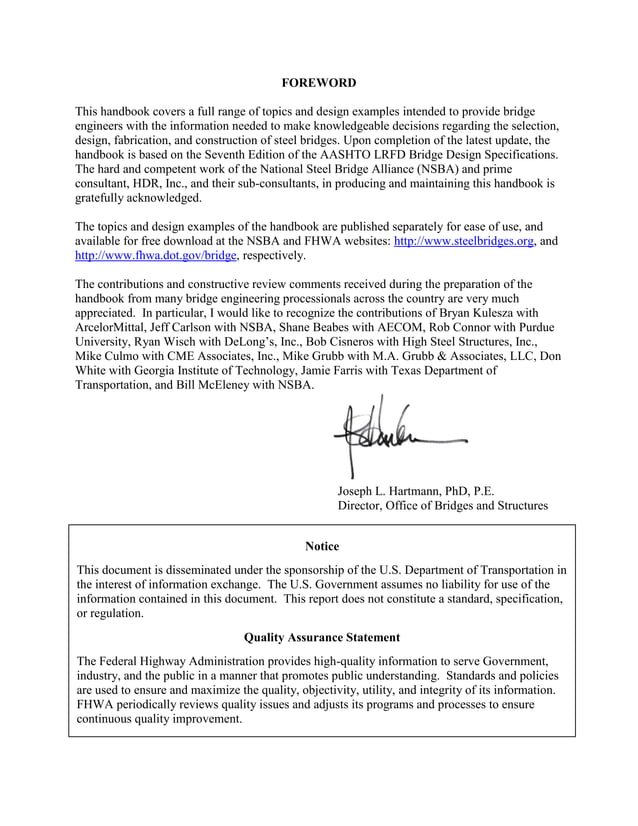 AASHTO Steel Bridge Design Handbook Volume 13 | PDF