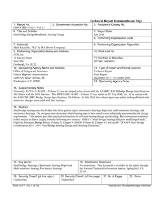 FHWA Steel Bridge Design Handbook Volume 15 | PDF