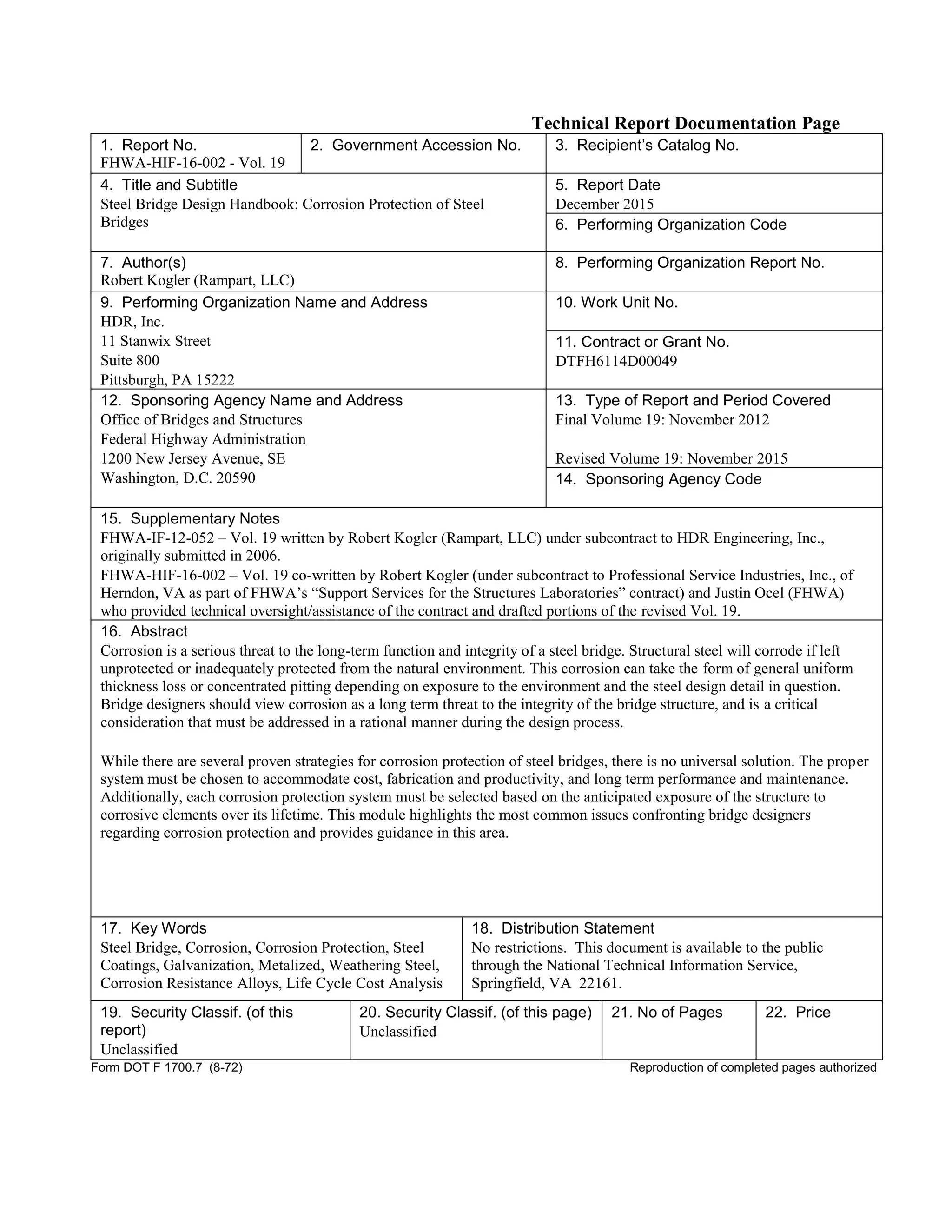 FHWA Steel Bridge Design Handbook Volume 19 | PDF