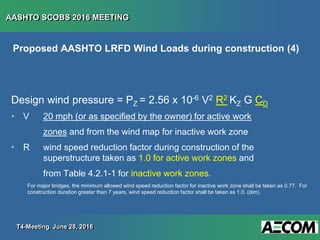 AASHTO T-4 Proposed Guide Specifications for Wind Loads on Bridges ...
