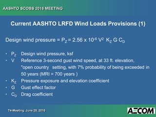 AASHTO T-4 Proposed Guide Specifications for Wind Loads on Bridges ...