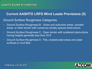 AASHTO T-4 Proposed Guide Specifications for Wind Loads on Bridges ...