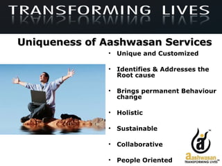Aashwasan organizational offerings | PPT