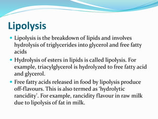 lipids and lipolysis | PPTX