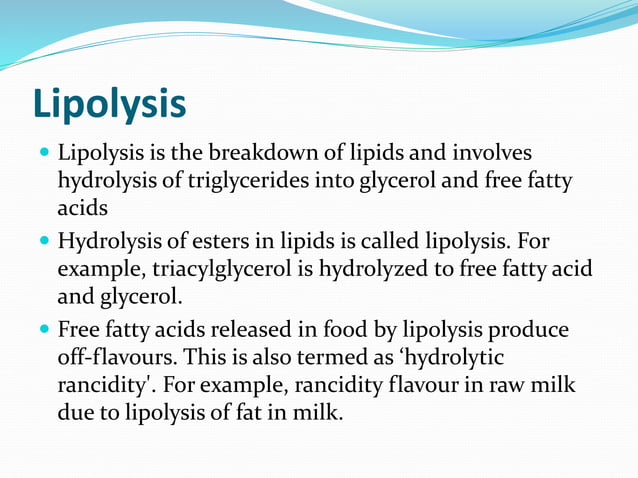 lipids and lipolysis | PPTX