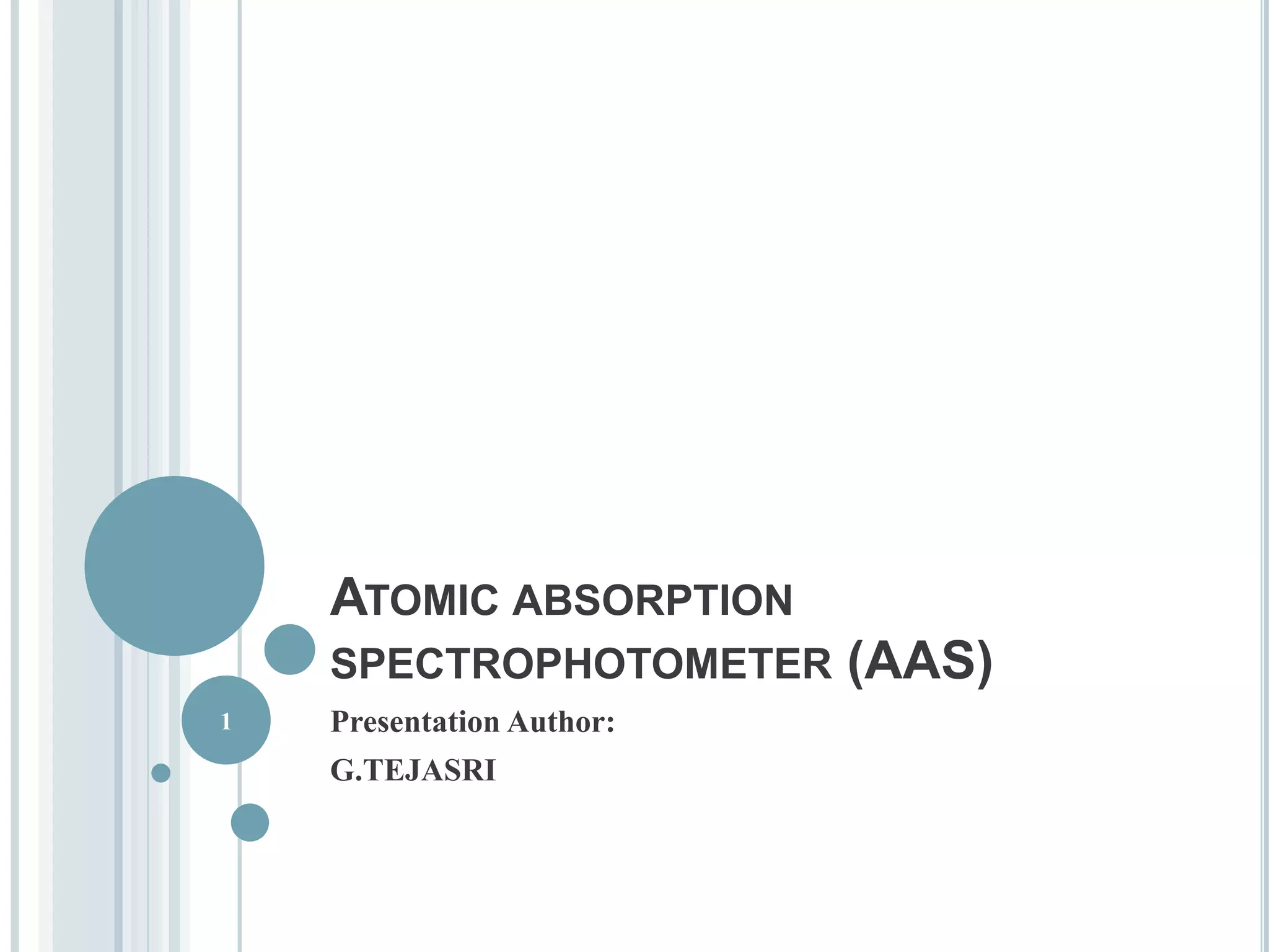 Atomic absorption spectrophotometer | PPT