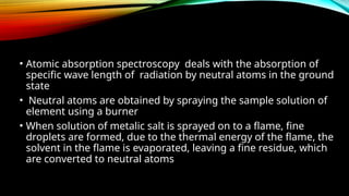 Atomic absorption Spectroscopy Instrumentation .pptx