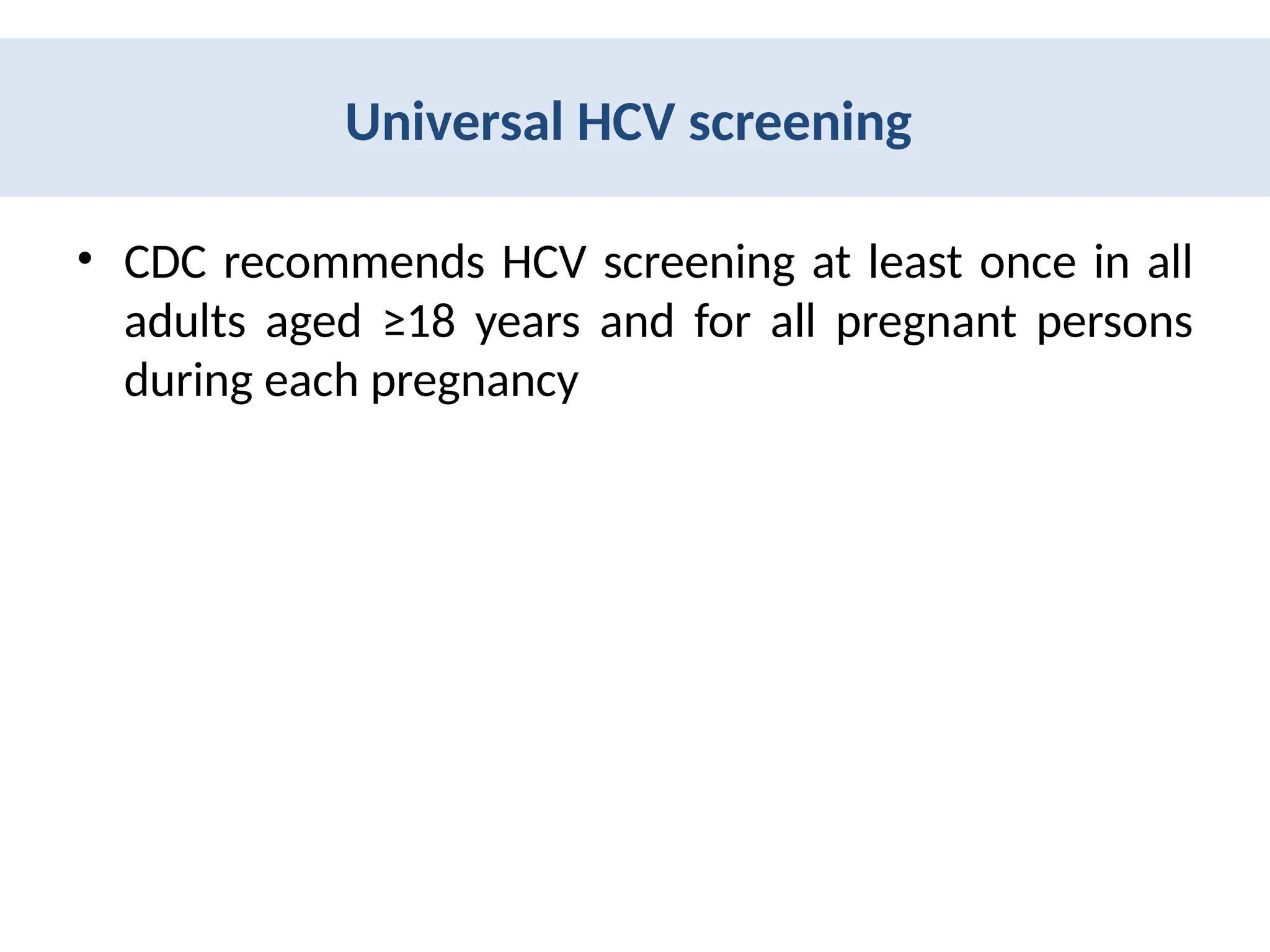AASLD Clinical Guidelines for the management of Hepatitis C | PPT