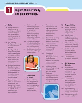 Aasl learning standards | PDF