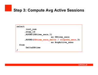 Average Active Sessions - OaktableWorld 2013 | PDF