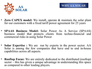 AA solar | PPT | Power and Energy Industry | Industries
