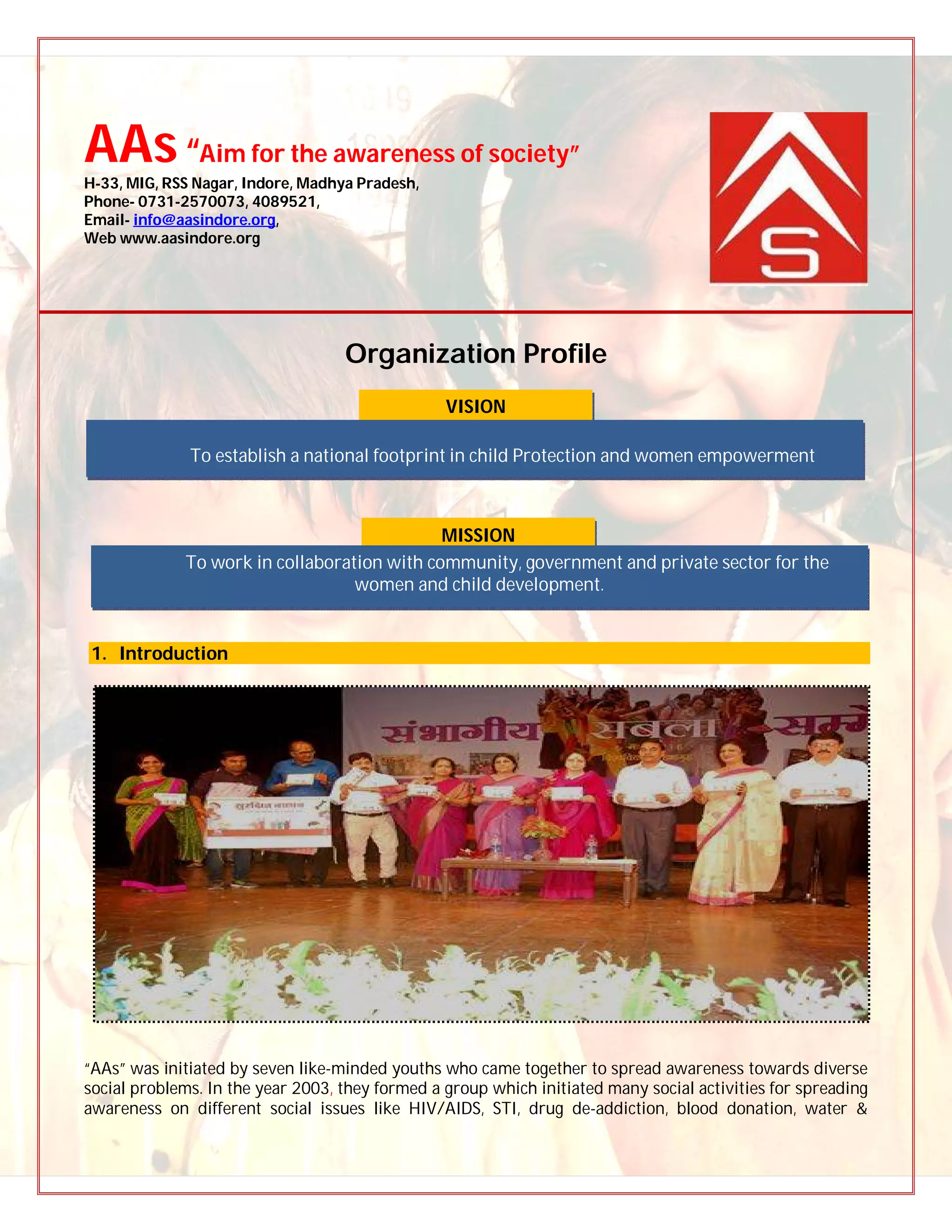 AAs organization profile | PDF