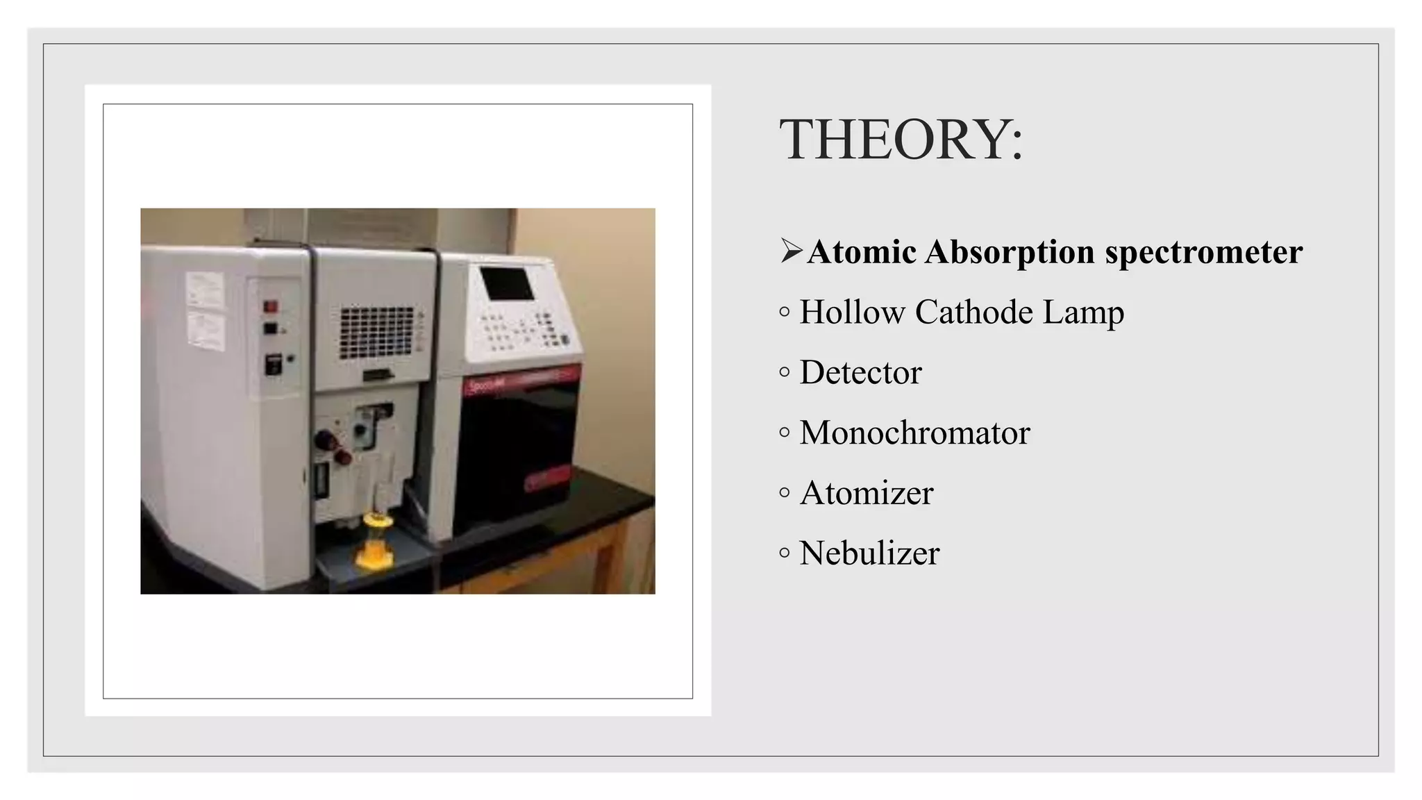Atomic Absorption spectroscopy | PPTX