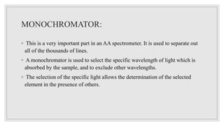Atomic Absorption spectroscopy | PPTX