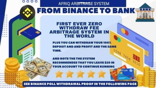 AFRIQ ARBITRAGE SYSTEM - AAS | PPTX | Stocks and Bonds | Personal Investing