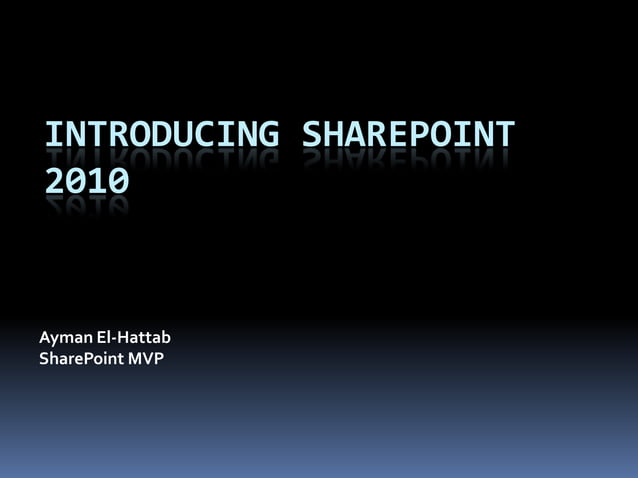 Introducing SharePoint 2010 to Computer Science Students | PPT | Free ...
