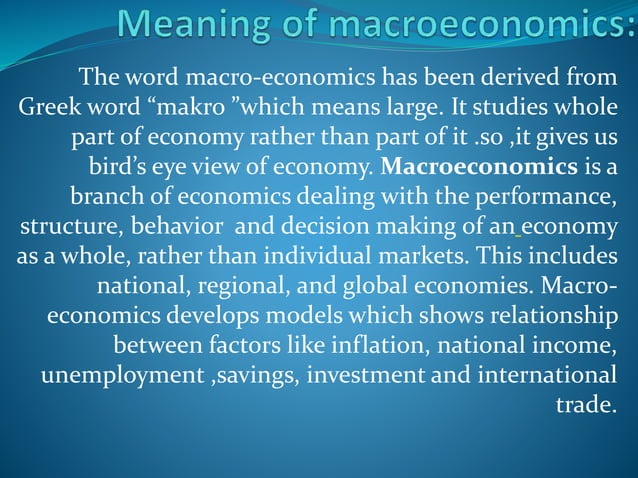 Macroeconomics | PPT
