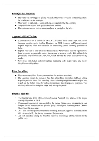 Overview of ShopClues and its failure .pdf