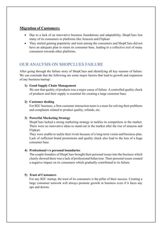 Overview of ShopClues and its failure .pdf