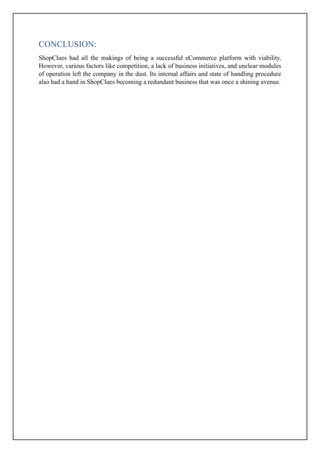 Overview of ShopClues and its failure .pdf