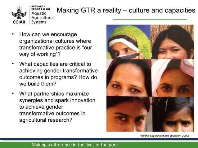 Gender Transformative Change CGIAR AAS CRP | PPT | Business | Business ...