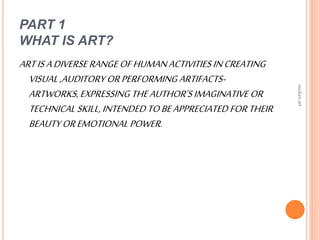 history of arts (visual art) | PPTX