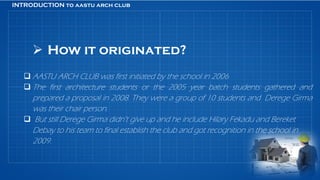 AASTU Arch. Club.pdf ##Gsj':/'++&1@/#/':':/'/'/' | PPT