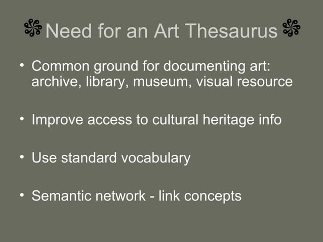 Art and Architecture Thesaurus