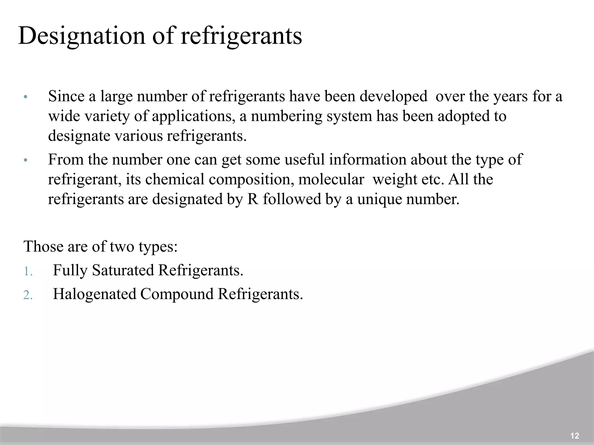 Refrigerants | PPTX