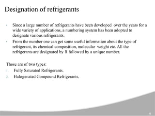 Refrigerants | PPTX