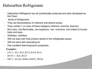 Refrigerants | PPTX