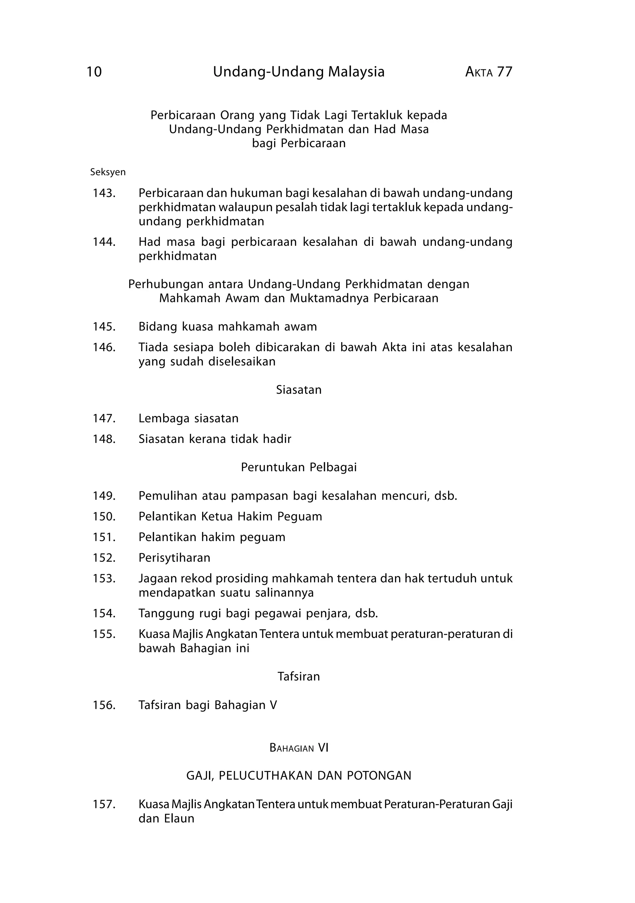 AKTA ANGKATAN TENTERA 1972 | PDF