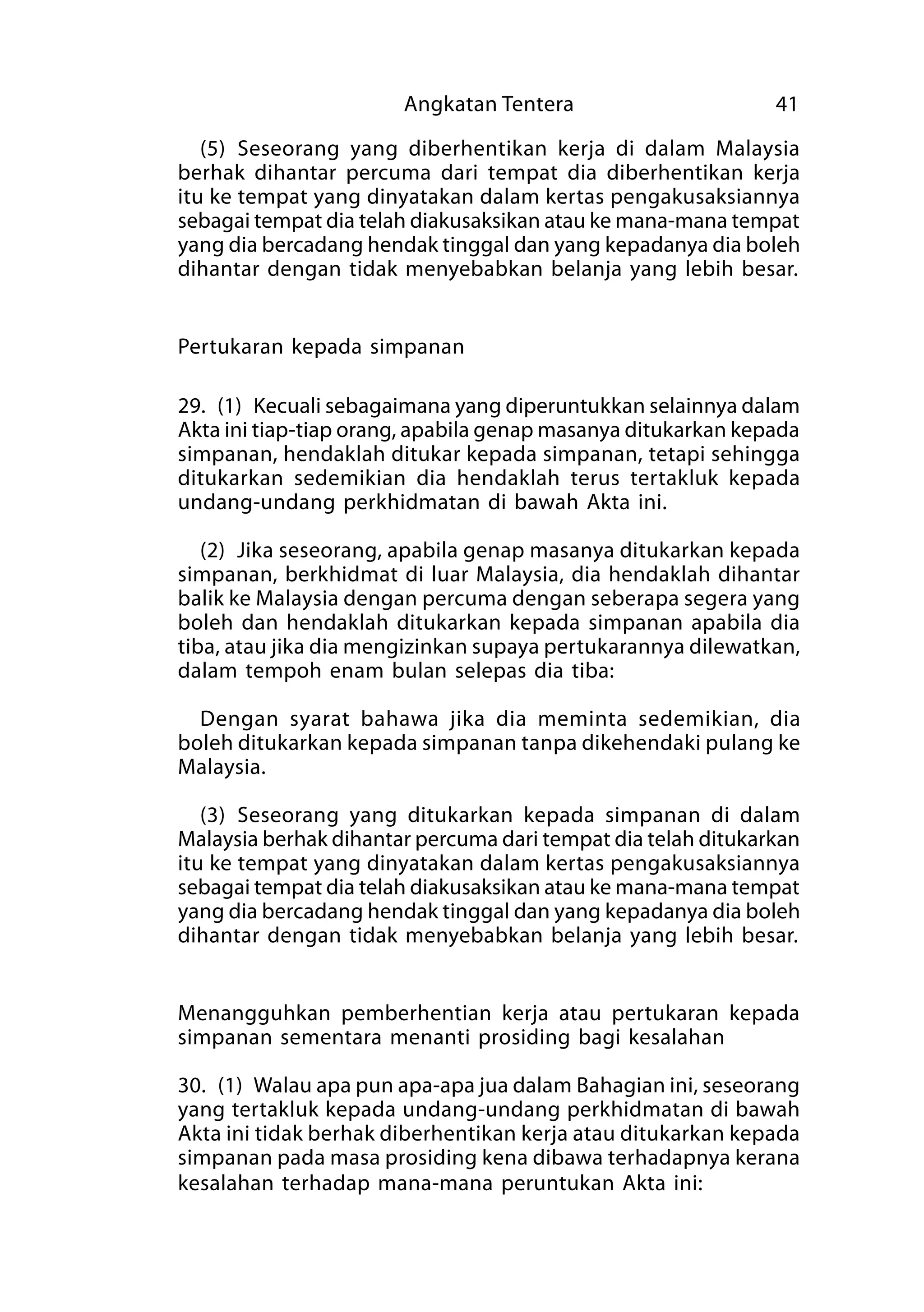 AKTA ANGKATAN TENTERA 1972 | PDF