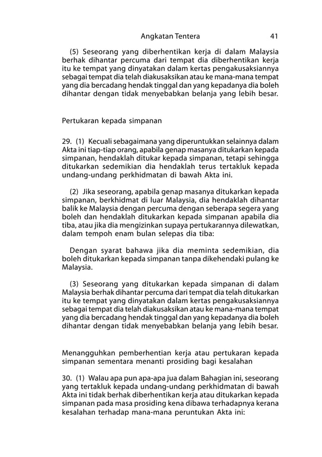 AKTA ANGKATAN TENTERA 1972 | PDF