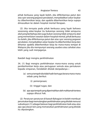 AKTA ANGKATAN TENTERA 1972 | PDF