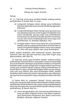 AKTA ANGKATAN TENTERA 1972 | PDF