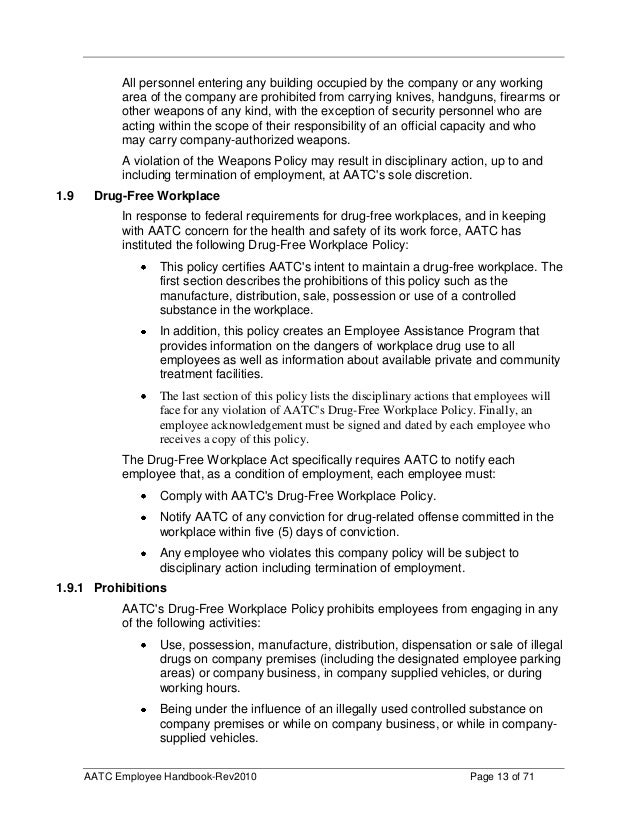 Aatc employee handbook final 2010 (2)