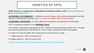 Alpha-1 Anti-Trypsin Deficiency (AATD) | PPTX