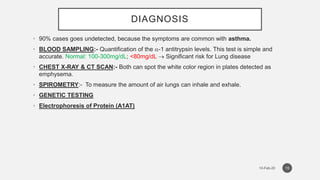 Alpha-1 Anti-Trypsin Deficiency (AATD) | PPTX