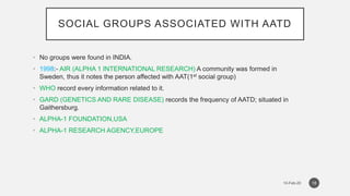 Alpha-1 Anti-Trypsin Deficiency (AATD) | PPT