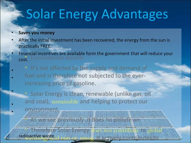 solar energy | PPT