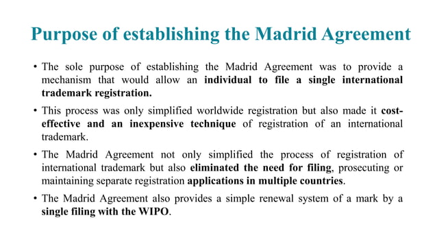 IPR MADRID AGREEMENT.pptx | Business | Business and Finance