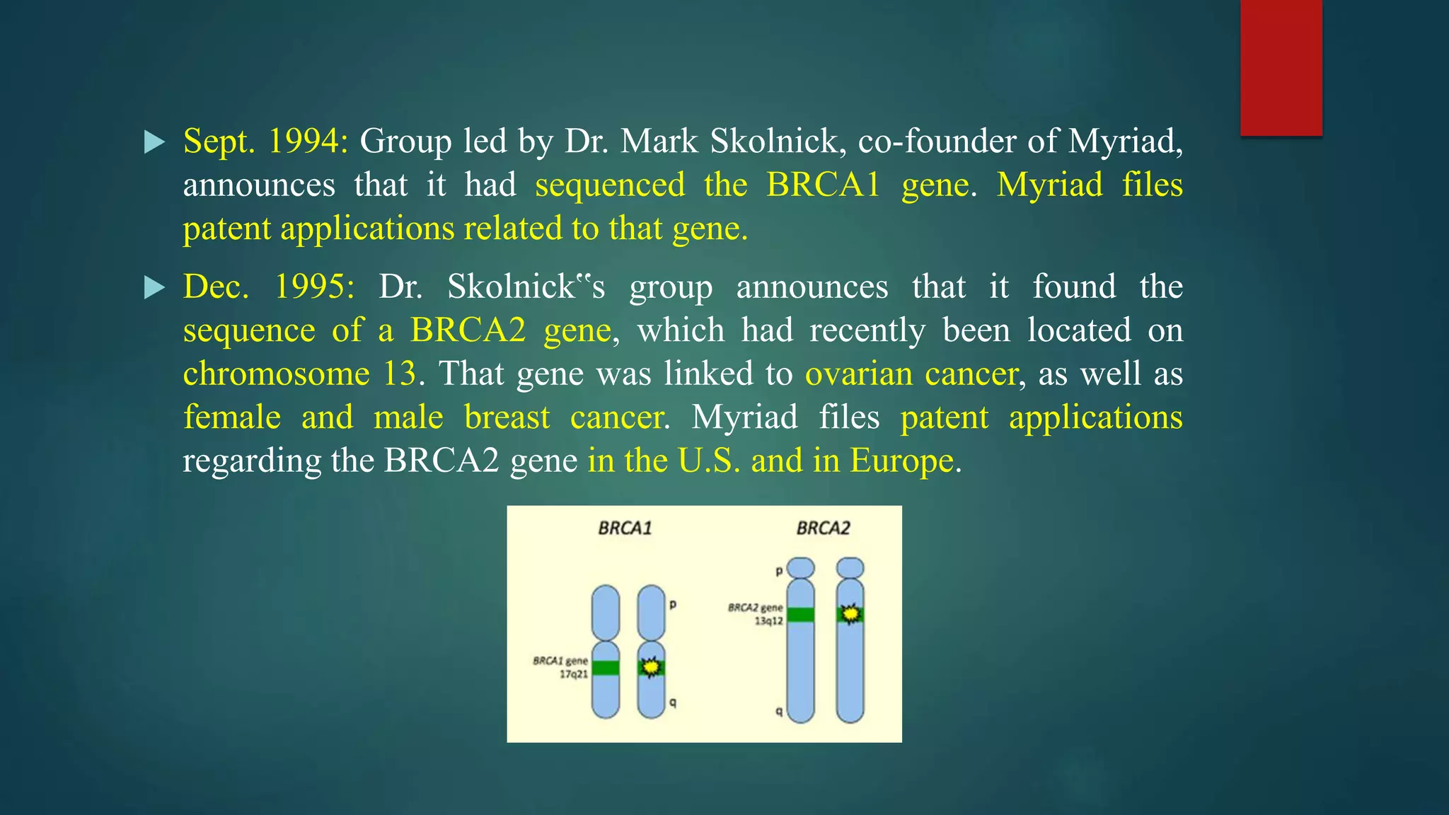 IPR Patentability of gene AMP vs Myriad gene patenting.pptx