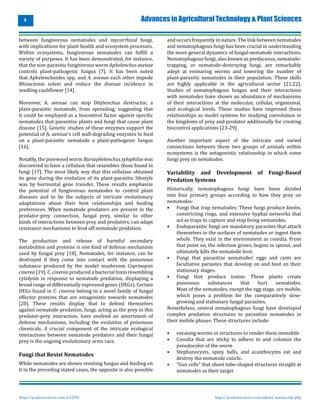 Relationship Between Nematodes and Fungi for Biological Control: Review ...