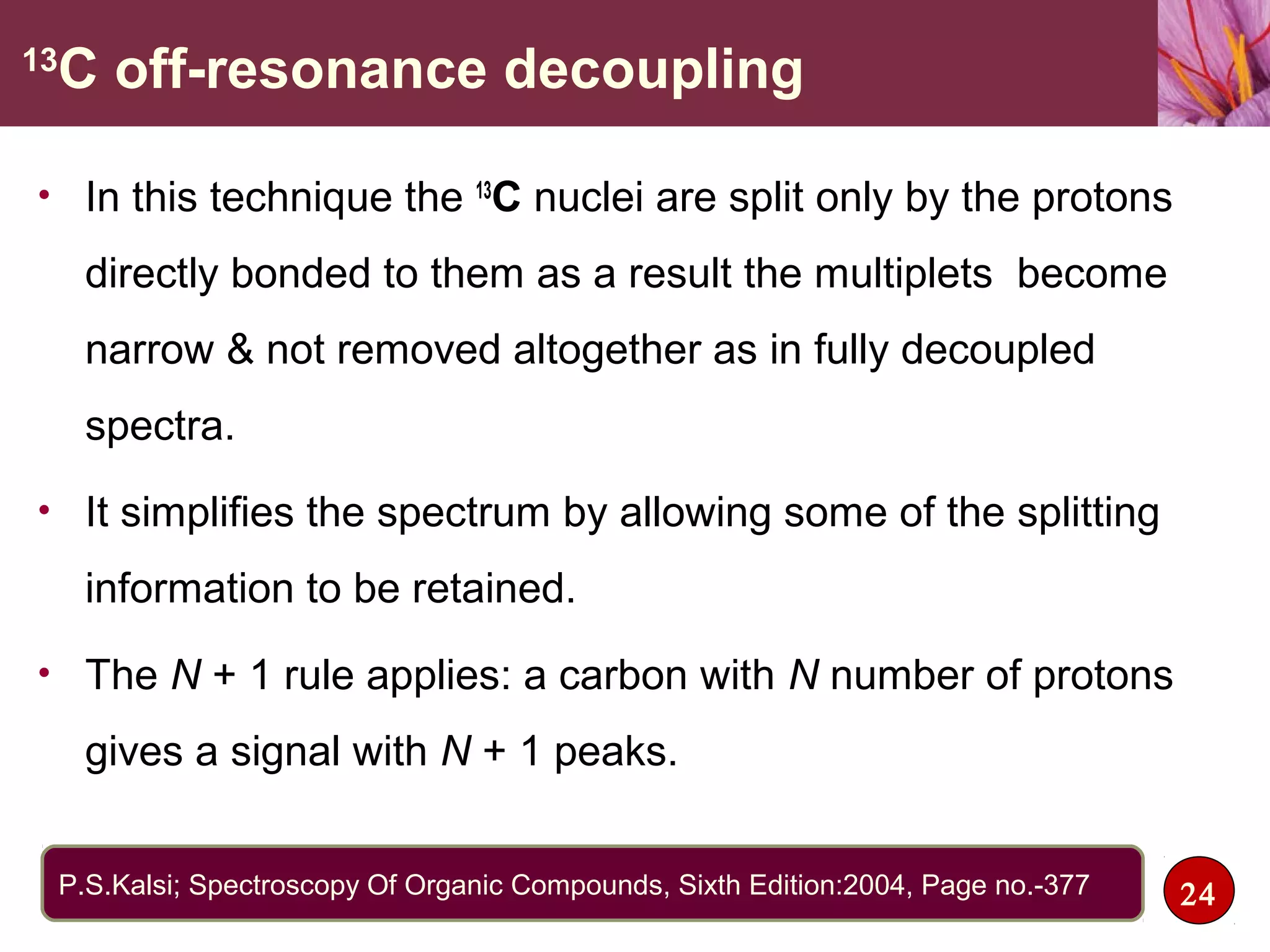 C 13 NMR Spectroscopy | PPT