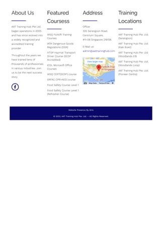 aat training hub | PDF | Food Industry | Industries