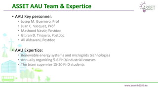 AAU presentation at H2020 project ASSET | PPTX