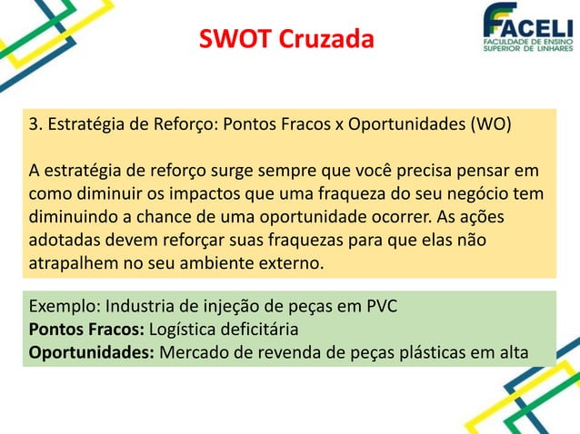 Matriz SWOT e Matriz Swot cruzada | PDF